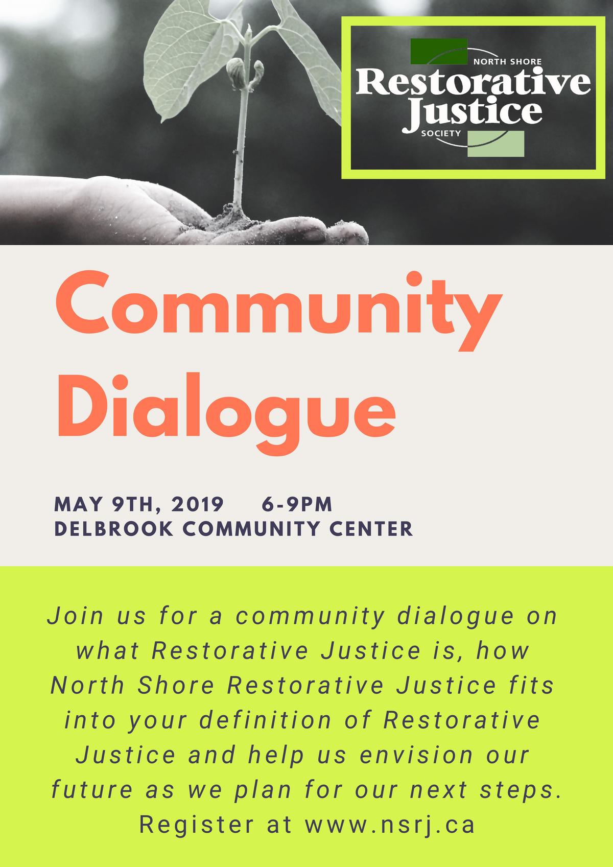 Community Dialogue Event | North Shore Restorative Justice Society