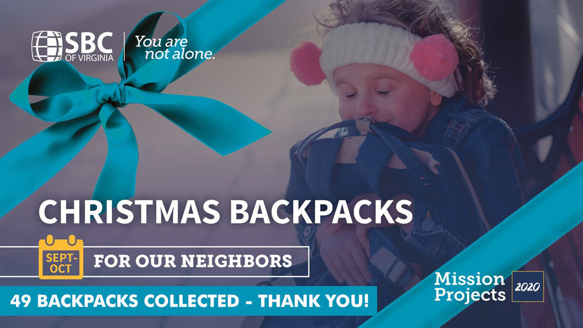Christmas Backpack Thank You! | Staples Mill Road Baptist Church