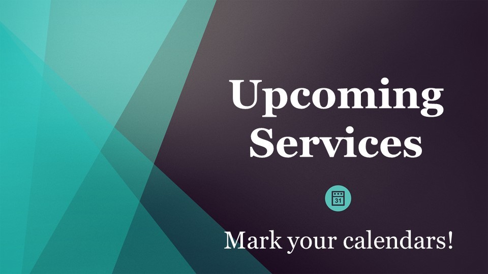 Upcoming Services | Sturgeon Valley Baptist Church/SVBC