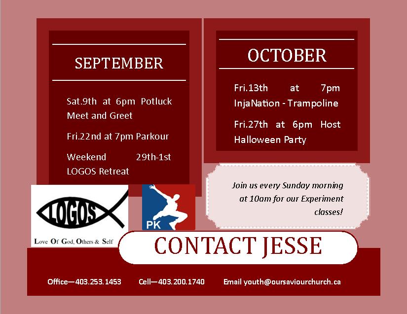 Welcome Back Youth! | Lutheran Church of our Saviour