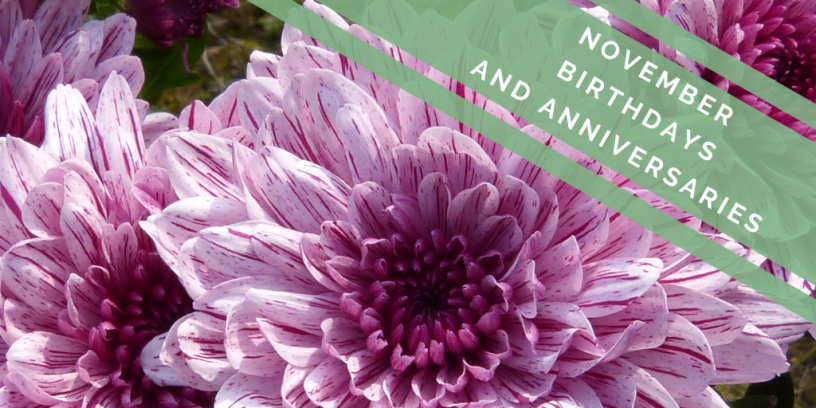 Look who is celebrating Nov. 22 - 28, 2020 | Anglican Parish of ...