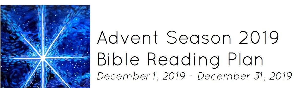Advent 2019 Reading Plan | Taber Evangelical Free Church
