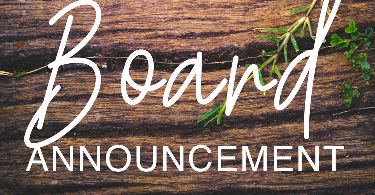 BOARD ANNOUNCEMENT | Pacific Community Church