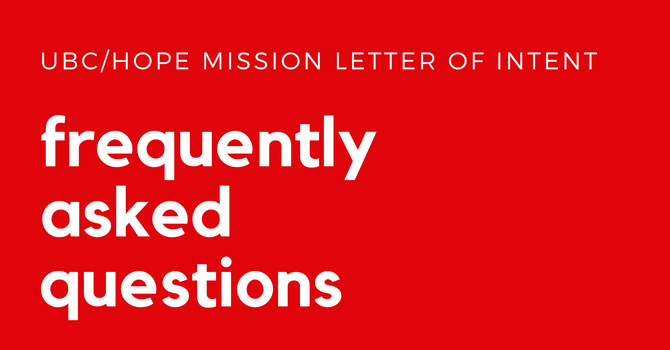 Letter Of Intent FAQ's | Unity Baptist Church