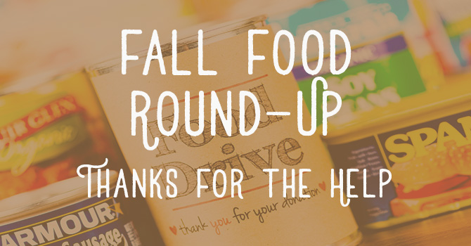 Fall Food Round-Up a Great Success | Leduc Fellowship Church