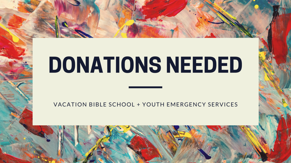 VBS Donations Needed! | Serving Others | Holy Cross Lutheran Church