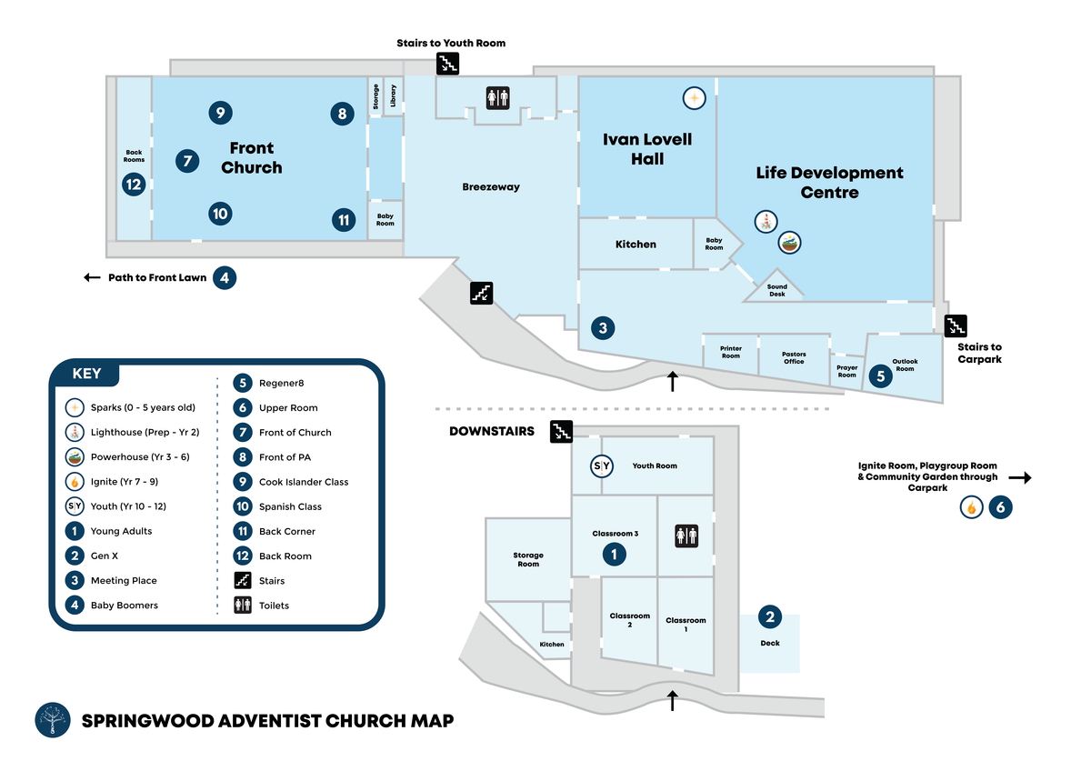 New Map | Springwood Adventist Church