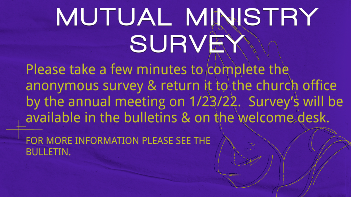Mutual Ministry Survey | Salem Lutheran Church