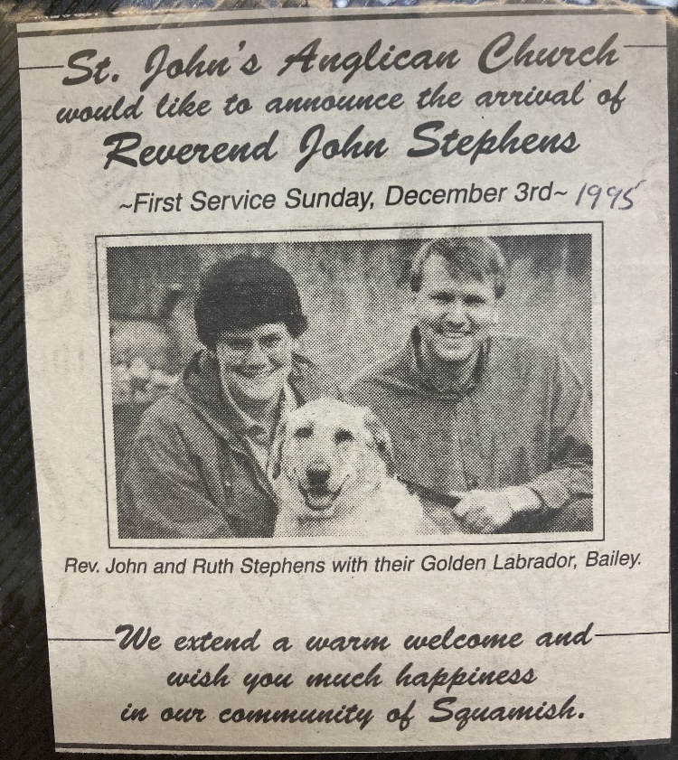Rev. Stephens first Visit to St. Johns | St. John the Divine Anglican ...