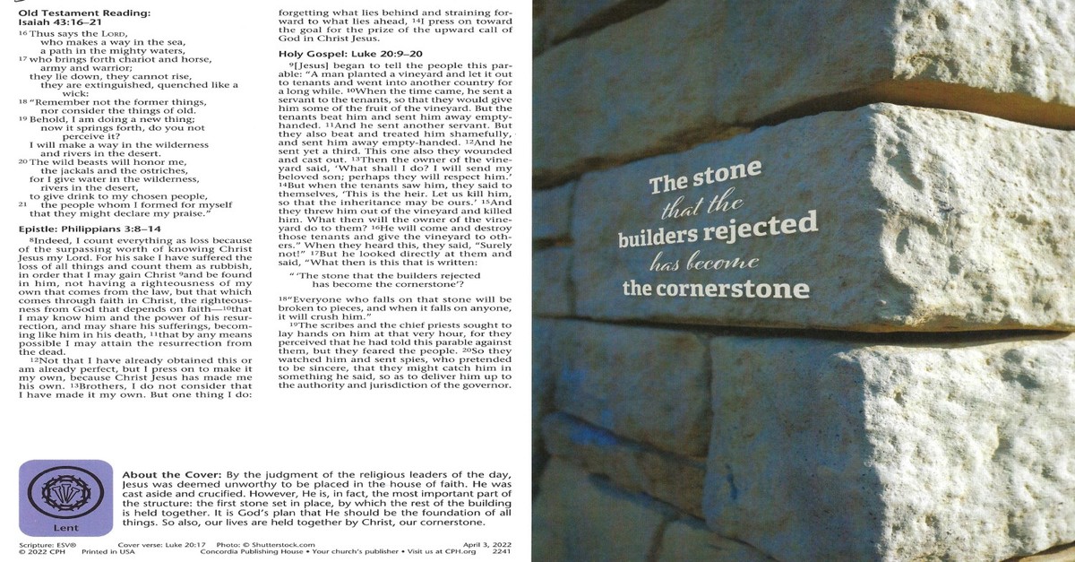 Worship Service Bulletin - Fifth Sunday in Lent | Worship and Music ...