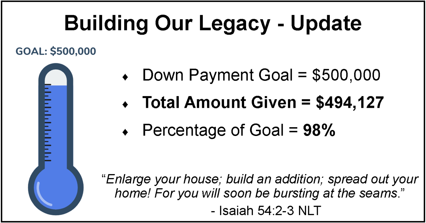 Building Our Legacy | About | Crossroads Community Church