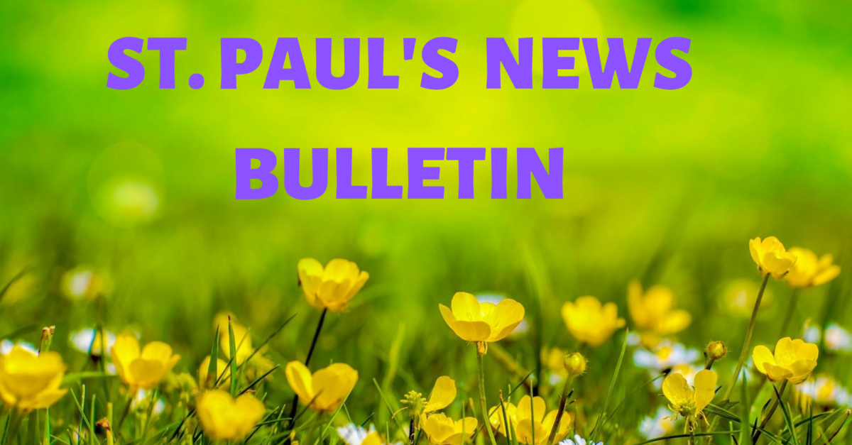 June 5th News Bulletin | St. Paul's Anglican Church