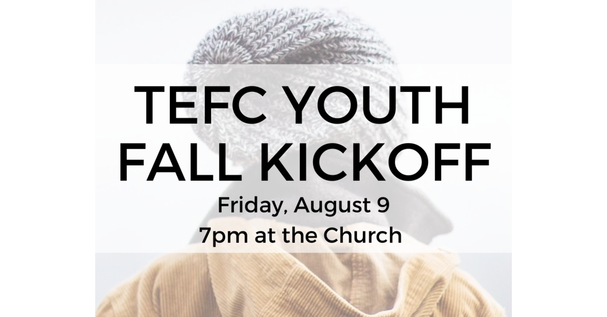 Youth Fall Kickoff | Taber Evangelical Free Church