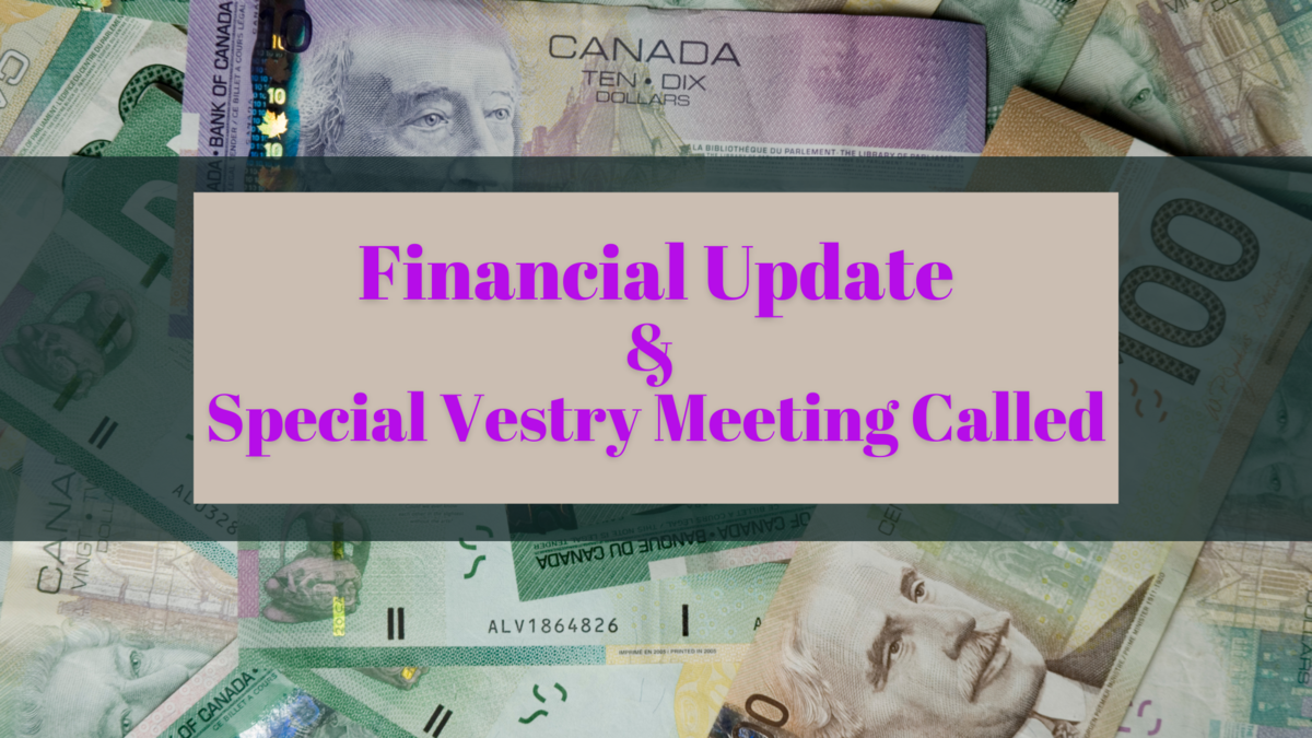 Financial Update and Call to Action from Rector and Churchwardens ...