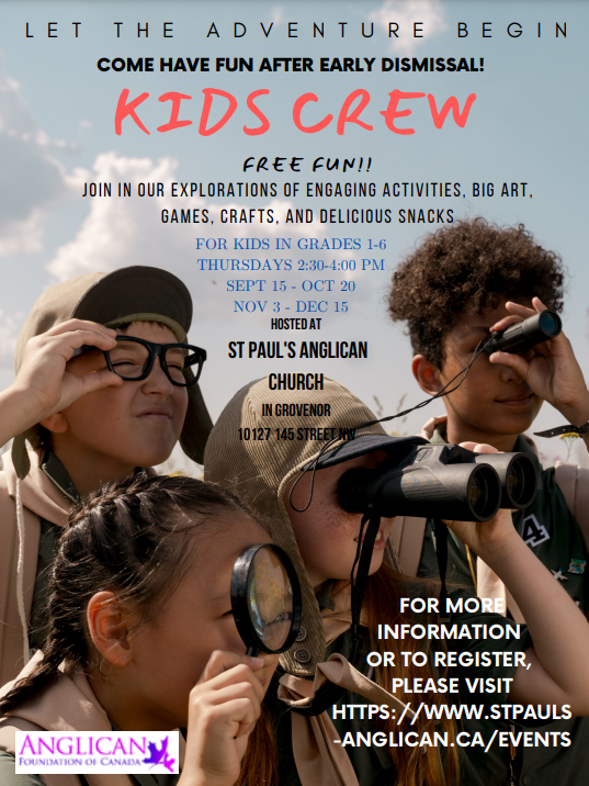 Announcing St Paul’s Kids Crew! | Children's Ministry | St. Paul's ...