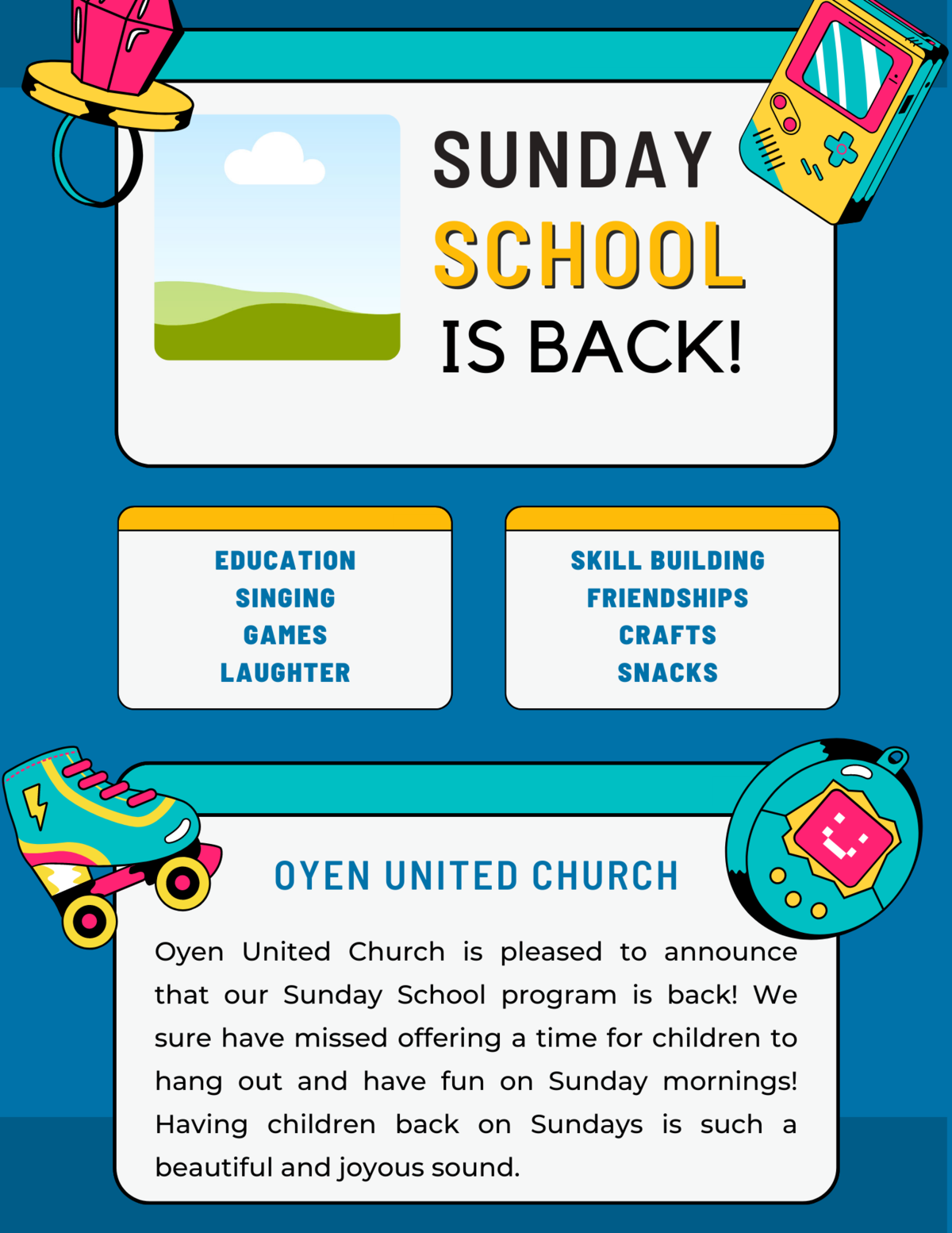 Sunday School Is Back! | Big Country United Churches