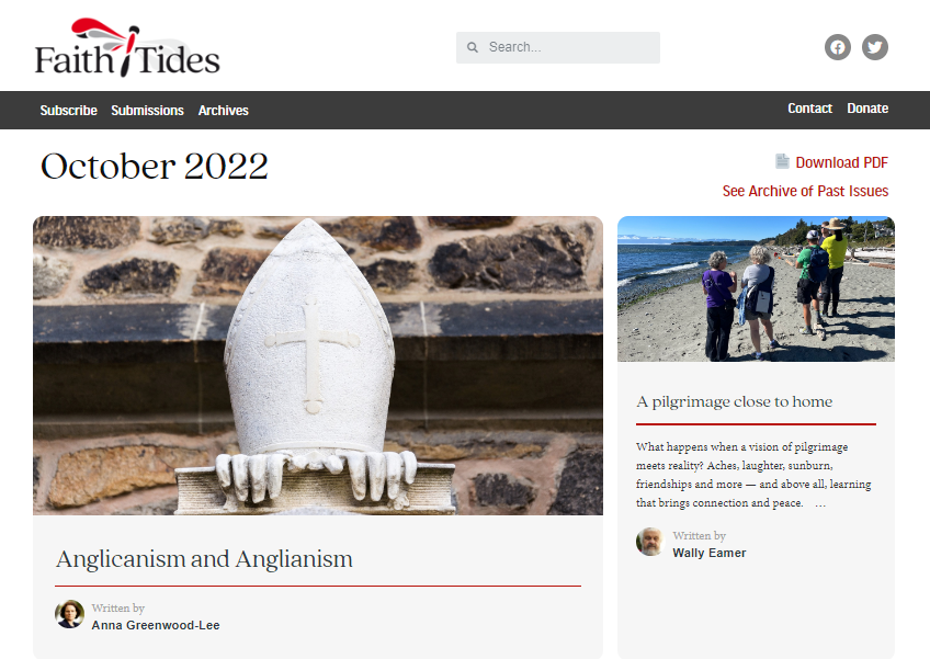 Faith Tides: October edition | St Philip Anglican Church