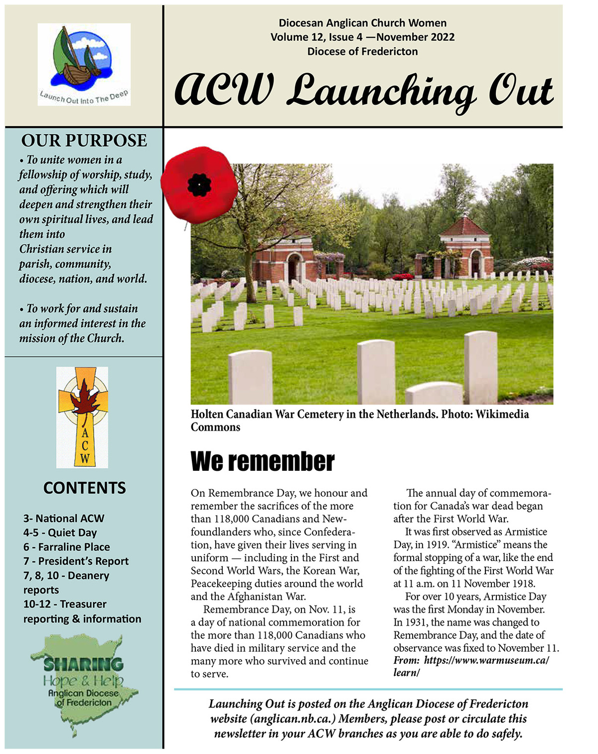 ACW's Launching Out | ACW | Anglican Diocese of Fredericton