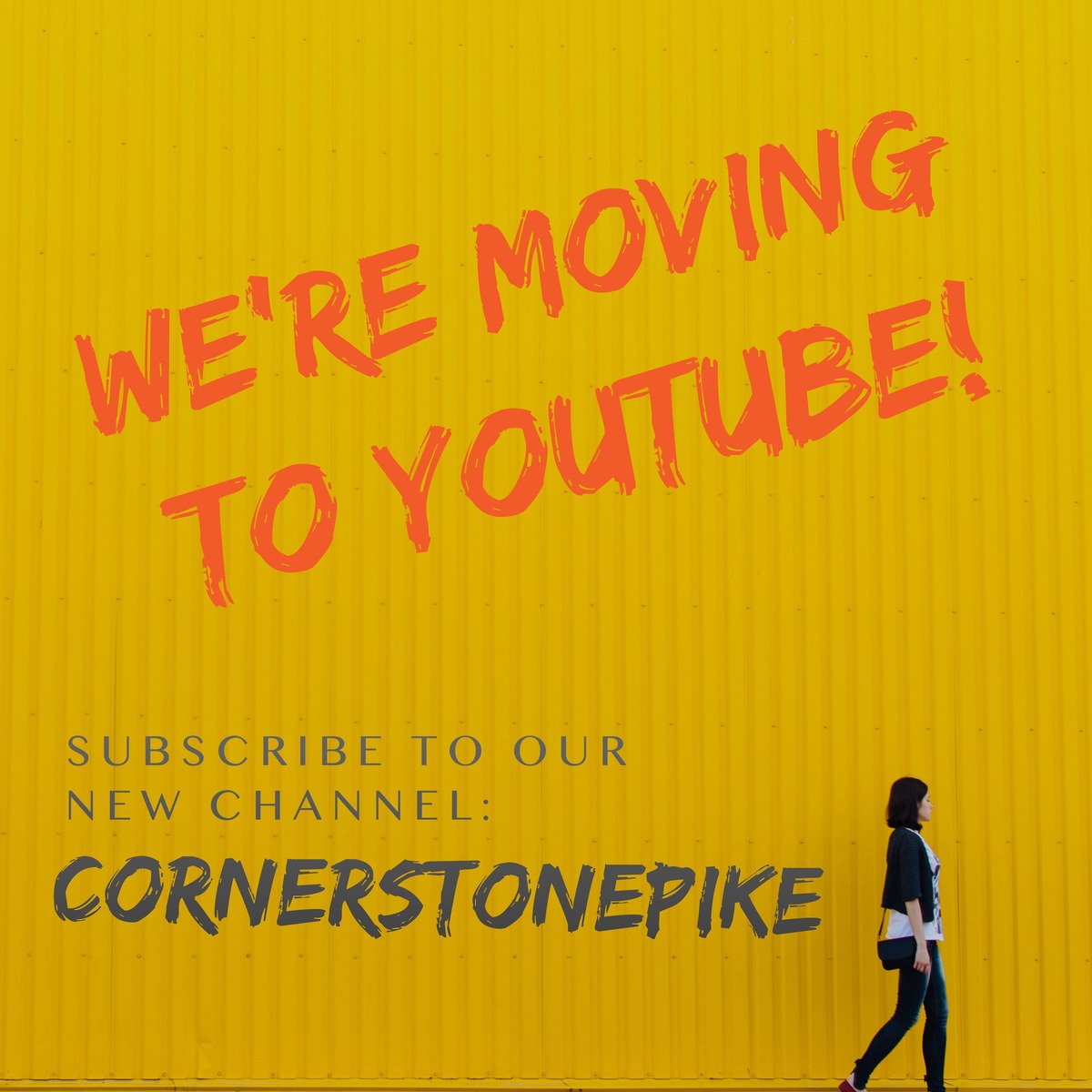Moving to YouTube | Cornerstone Christian Church