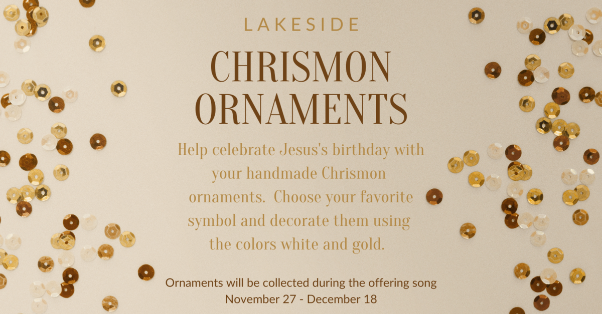Chrismon Ornaments | Lakeside Methodist Church