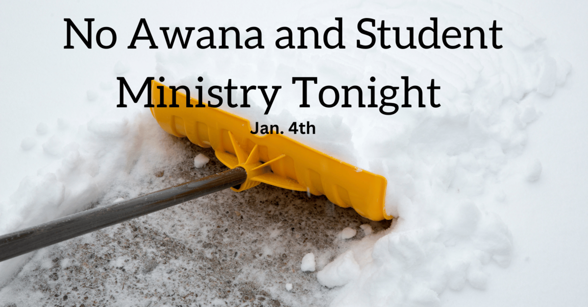 No Awana or Student Ministry Tonight | Living Rock Church