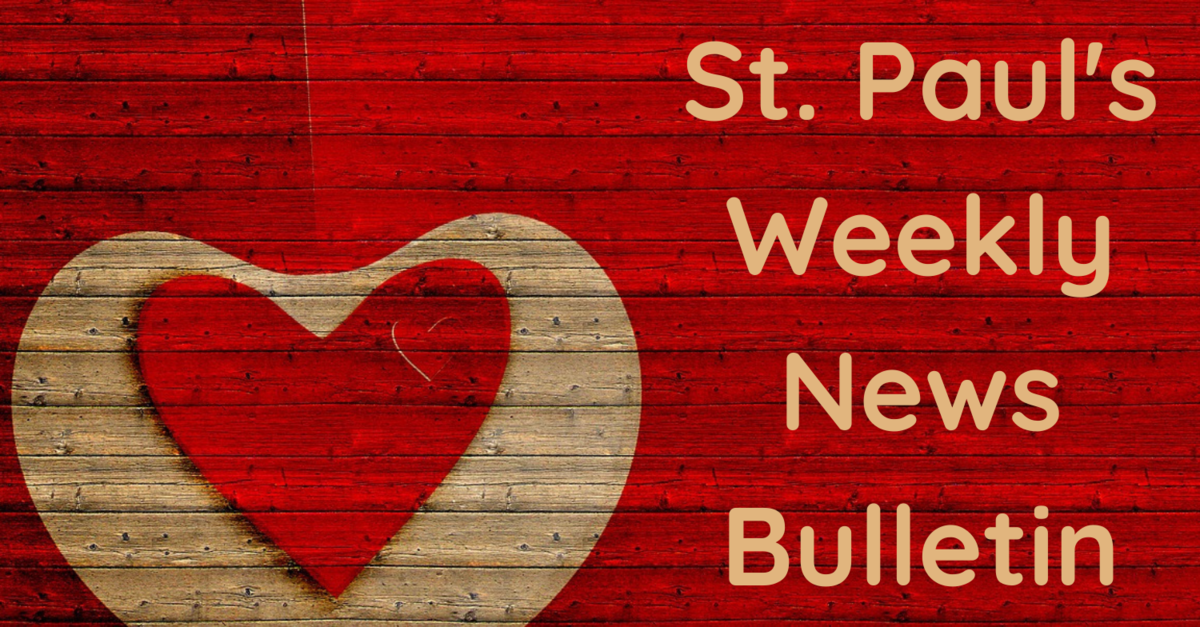 February 12th News Bulletin | St. Paul's Anglican Church