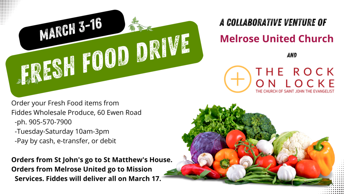 Fresh Food Drive. | Missions, Outreach and Partnerships | Church of ...