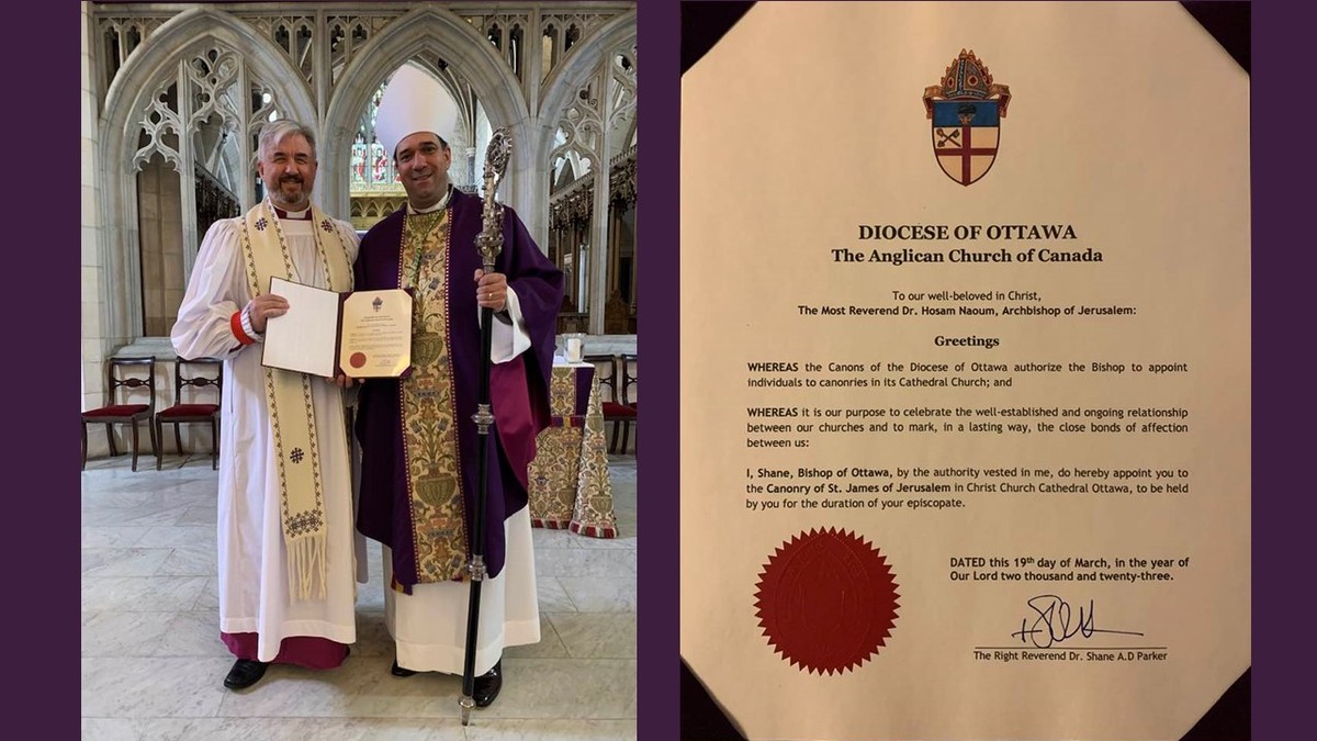 Archbishop Hosam made Honorary Canon of Christ Church Cathedral, Ottawa ...