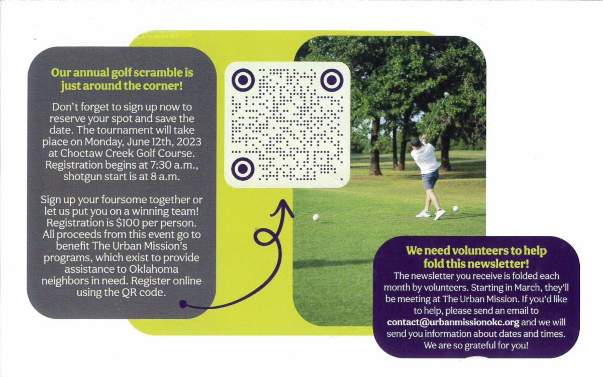 Urban Mission Golf Scramble is coming up soon! | Santa Fe Presbyterian ...