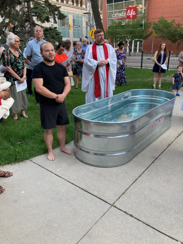 First Outdoor Baptism | Holy Trinity Church