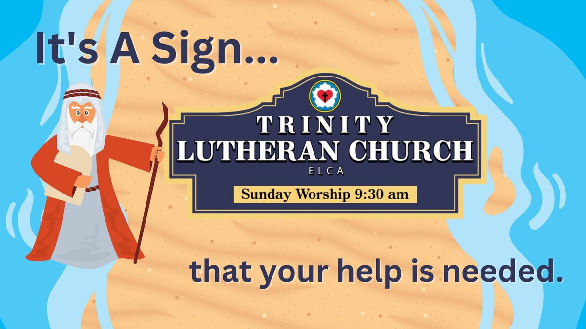 New Church Sign Coming Soon! | Trinity Evangelical Lutheran Church