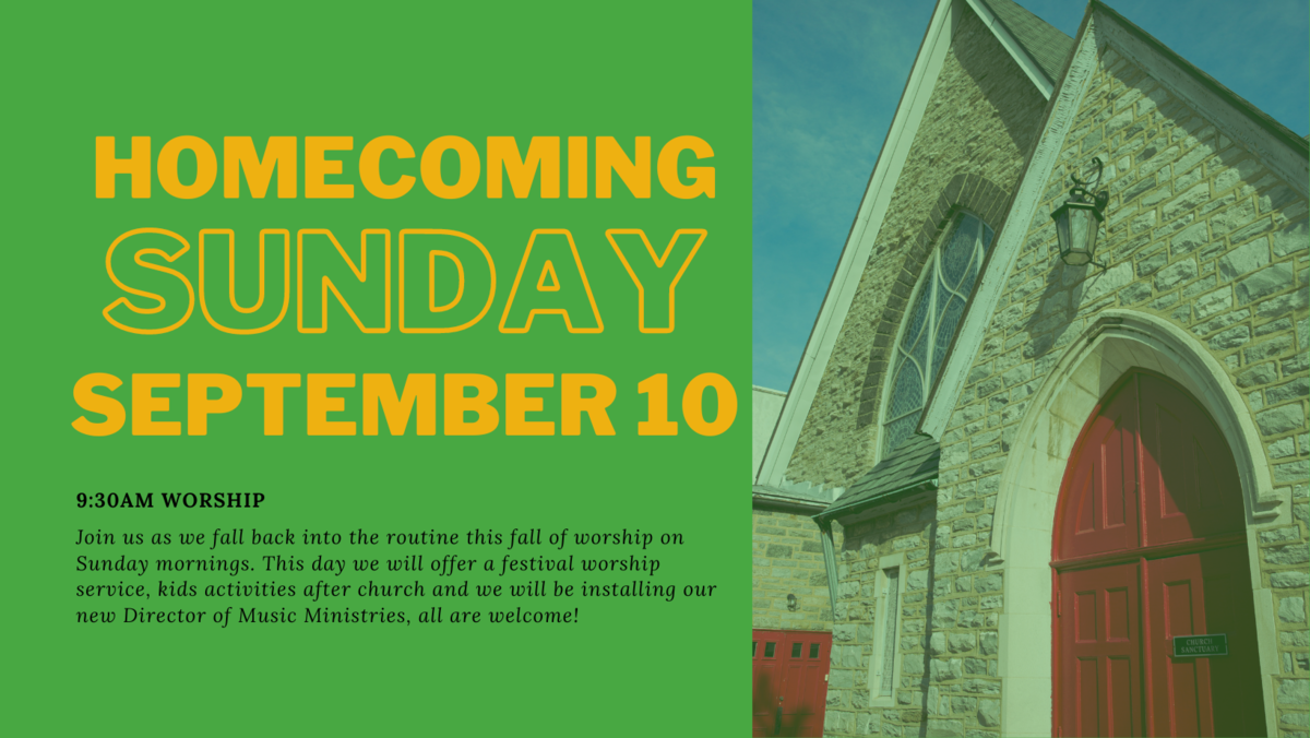 Homecoming Sunday | St Mark Lutheran Church