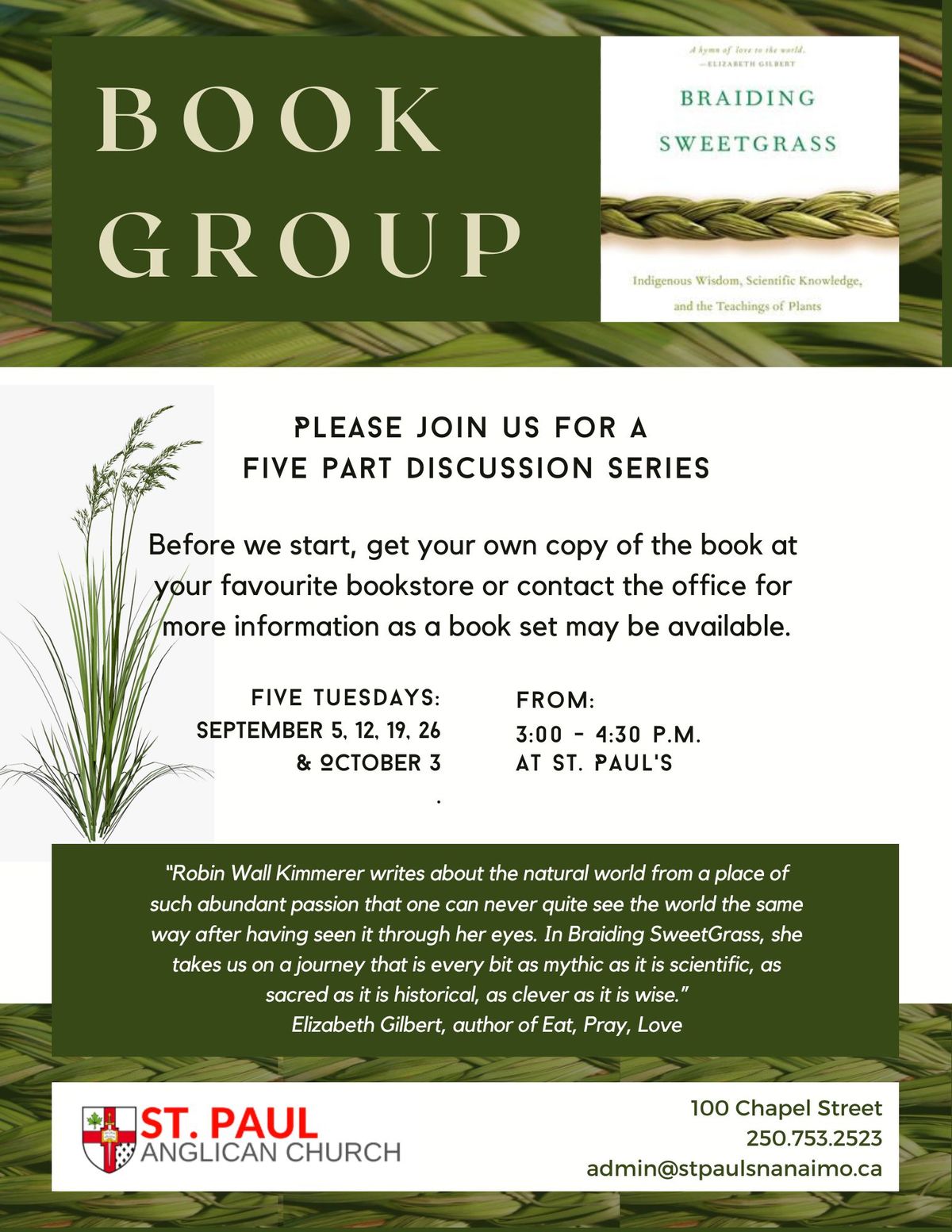 Book Study | Christian Education | St. Paul's Anglican Church