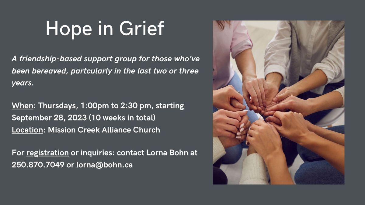 Hope in Grief | Mission Creek Alliance Church