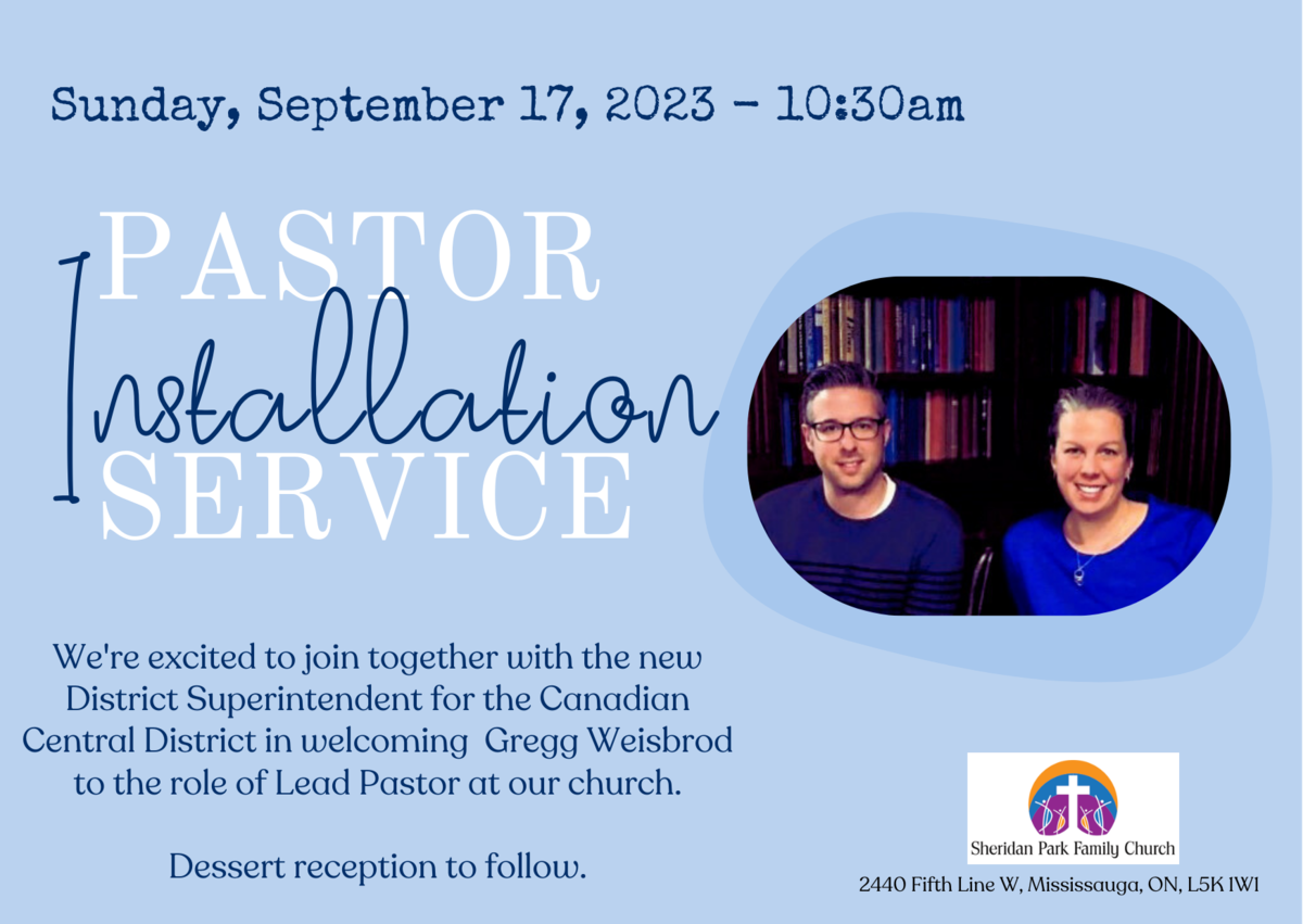 Pastor Installation Service | Sheridan Park Family Church