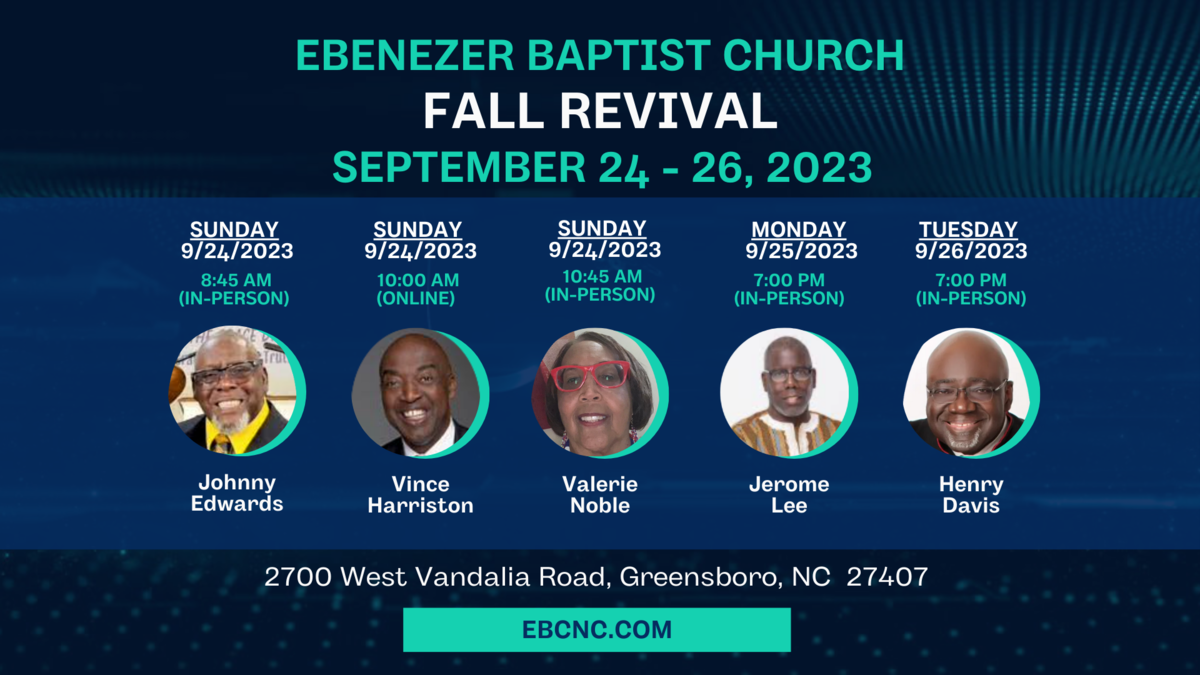 Fall Revival | Ebenezer Baptist Church