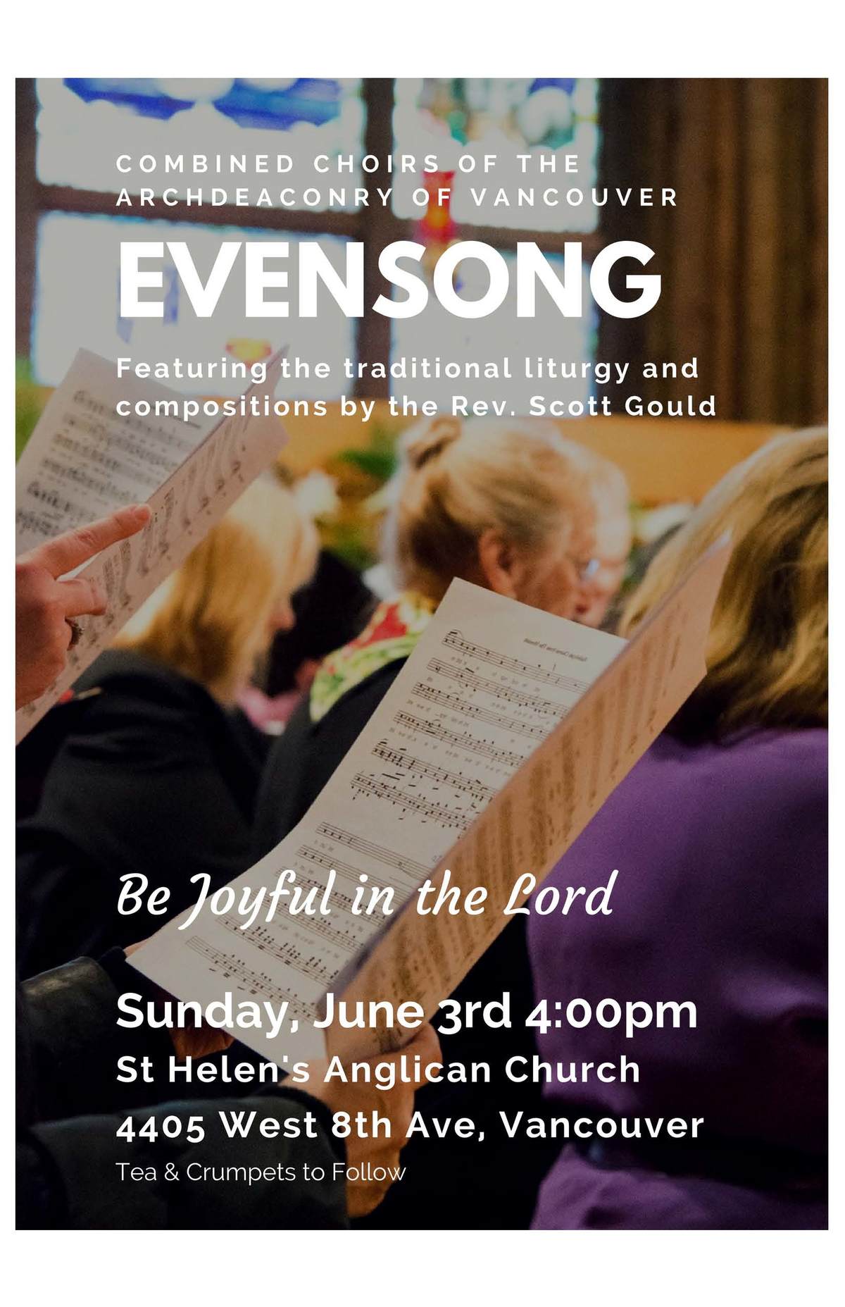 Be Joyful in the Lord - Archdeaconry Evensong | Point Grey | Anglican ...