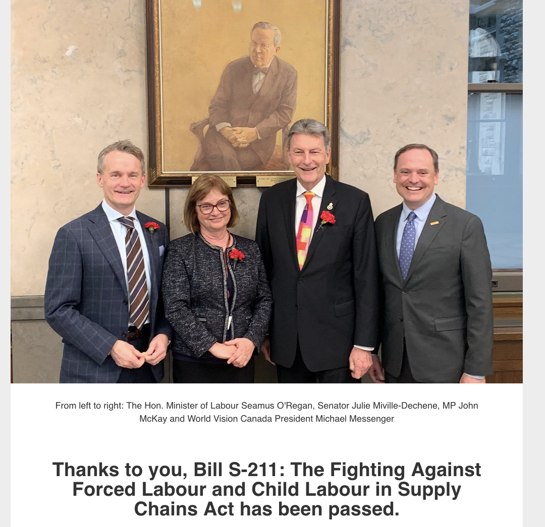 Bill S-211: The Fighting Against Forced Labour and Child Labour in ...