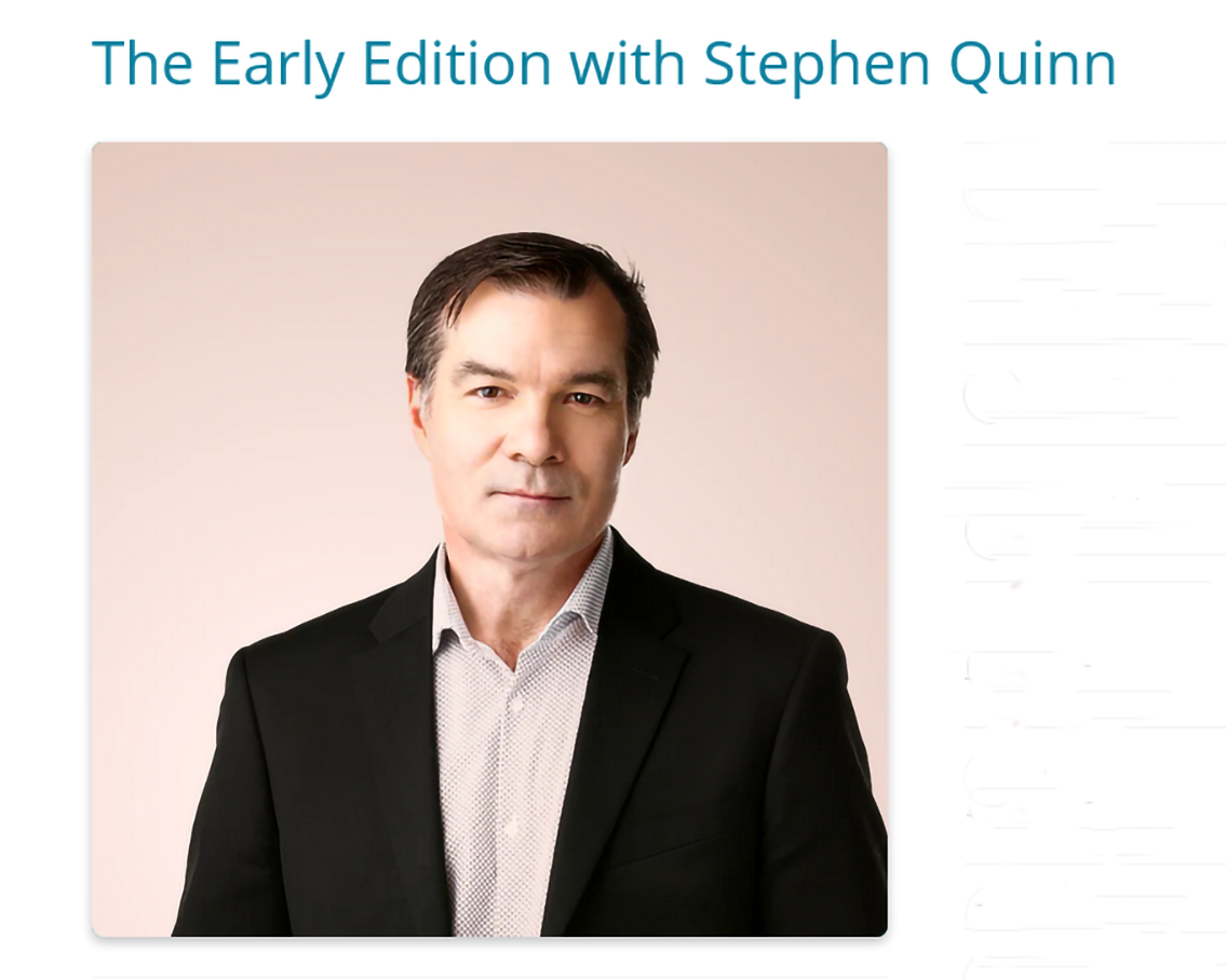 Bishop John Stephens on CBC's Early Edition | Anglican Diocese of New ...