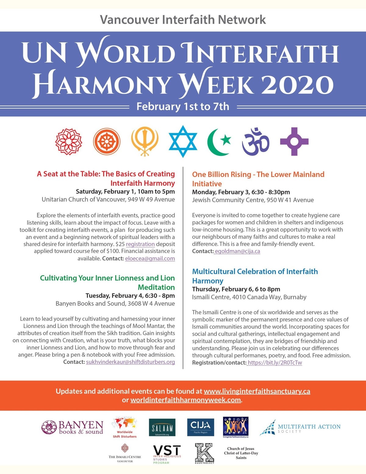 UN World Interfaith Network | Anglican Diocese of New Westminster