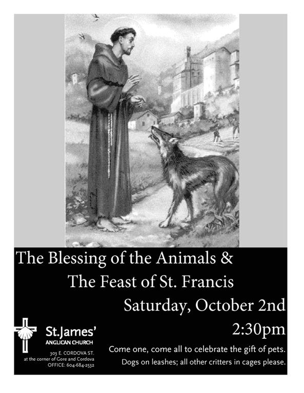Animal Blessings for the Feast of St. Francis | Anglican Diocese of New ...