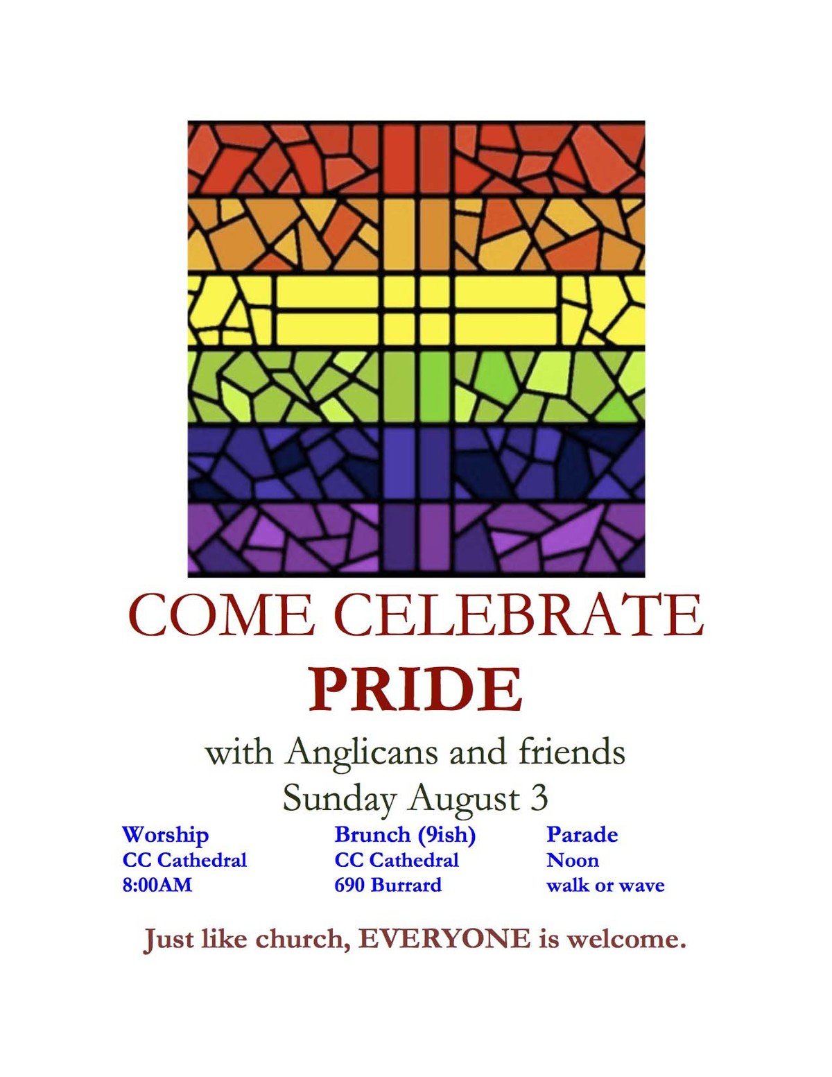 Anglican Participation in Pride 2014 | Anglican Diocese of New Westminster