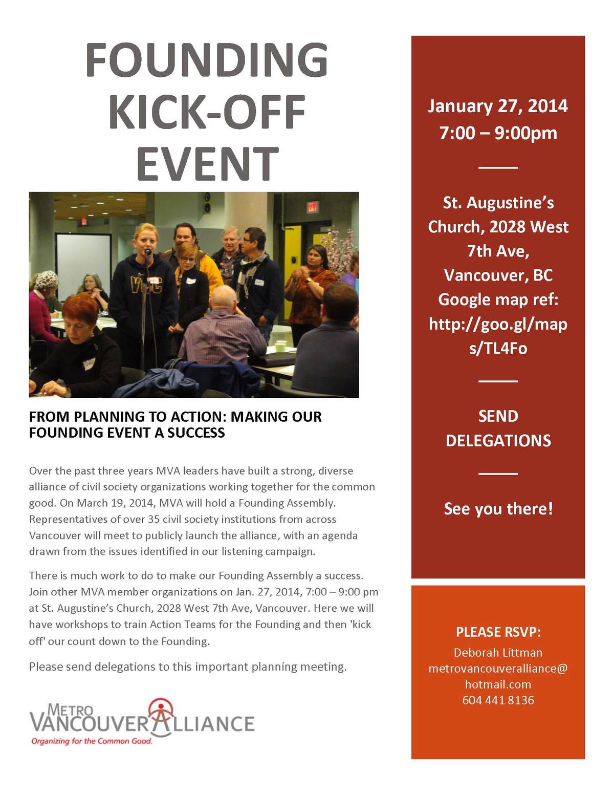 Metro Vancouver Alliance Founding Kick-Off Event | Anglican Diocese of ...