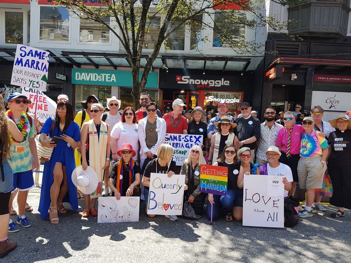 Anglicans on parade: sunshine, signs and smiles | Anglican Diocese of ...