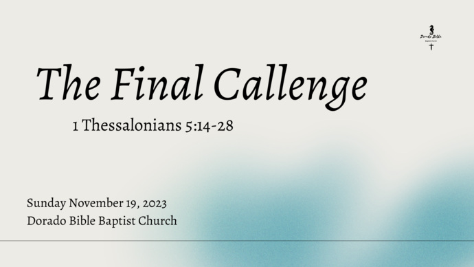 Sermons | Dorado Bible Baptist Church
