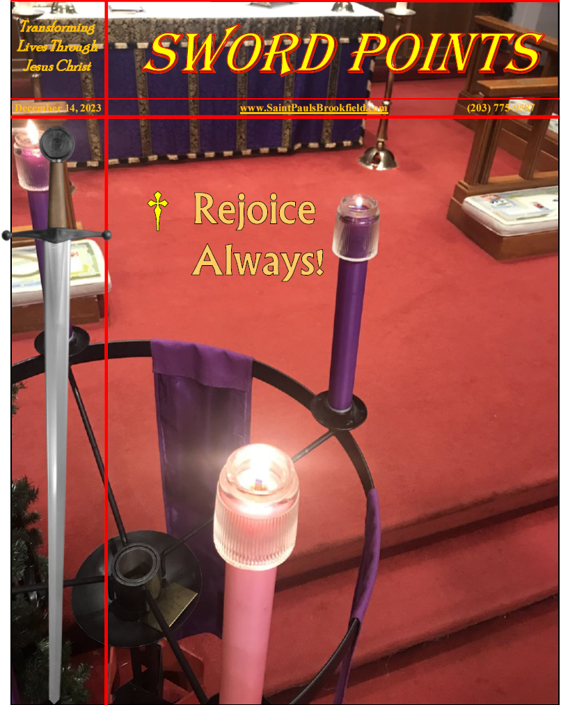 St. Paul's Sword Points for December 14, 2023 | St. Paul's Parish