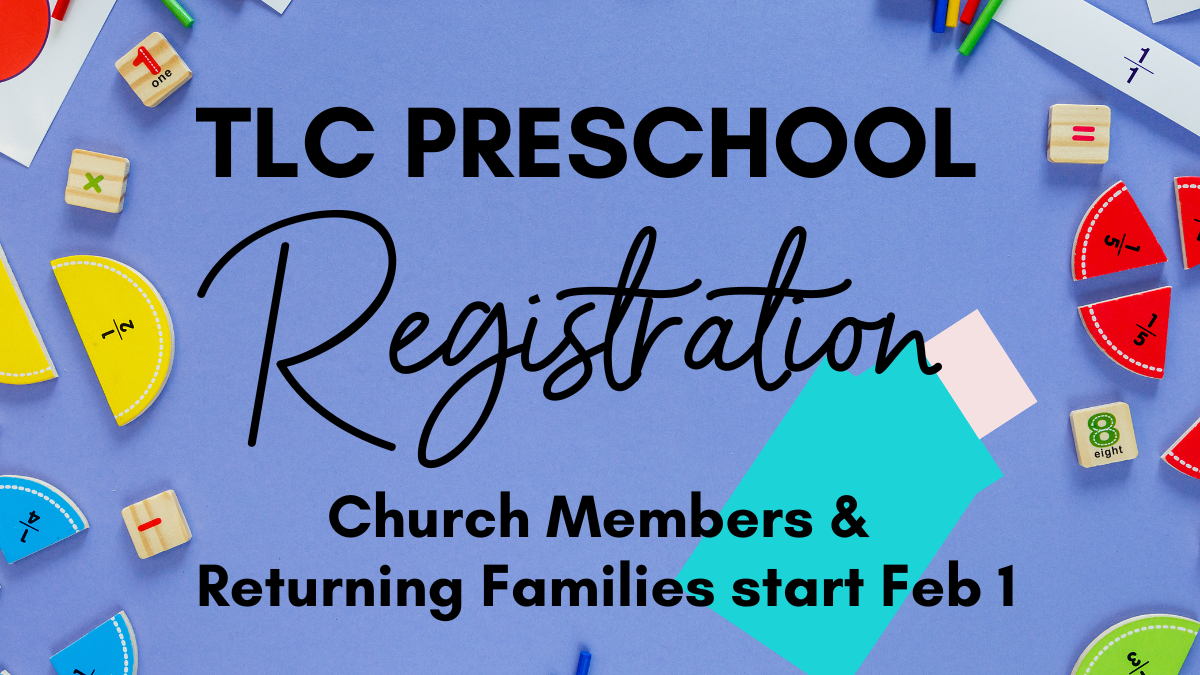 Preschool Registration | Trinity Lutheran Church