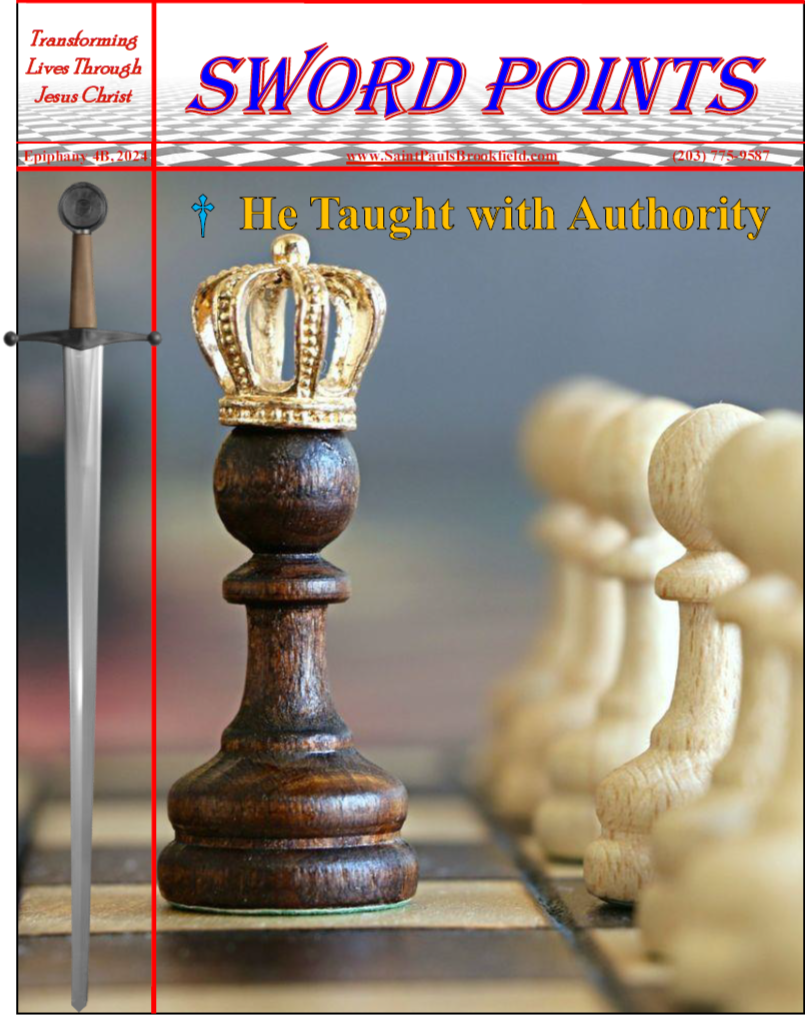 St. Paul's Sword Points for Epiphany 4B, 2024 | St. Paul's Parish