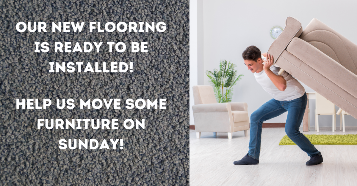 OUR NEW FLOORING IS READY FOR INSTALLATION! | Joy Lutheran Church