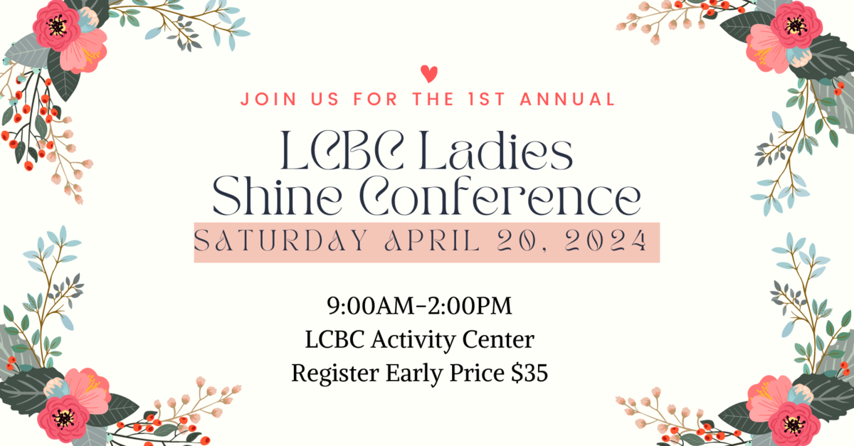LCBC Women's 1st annual Shine Conference | Longbranch Community Baptist ...